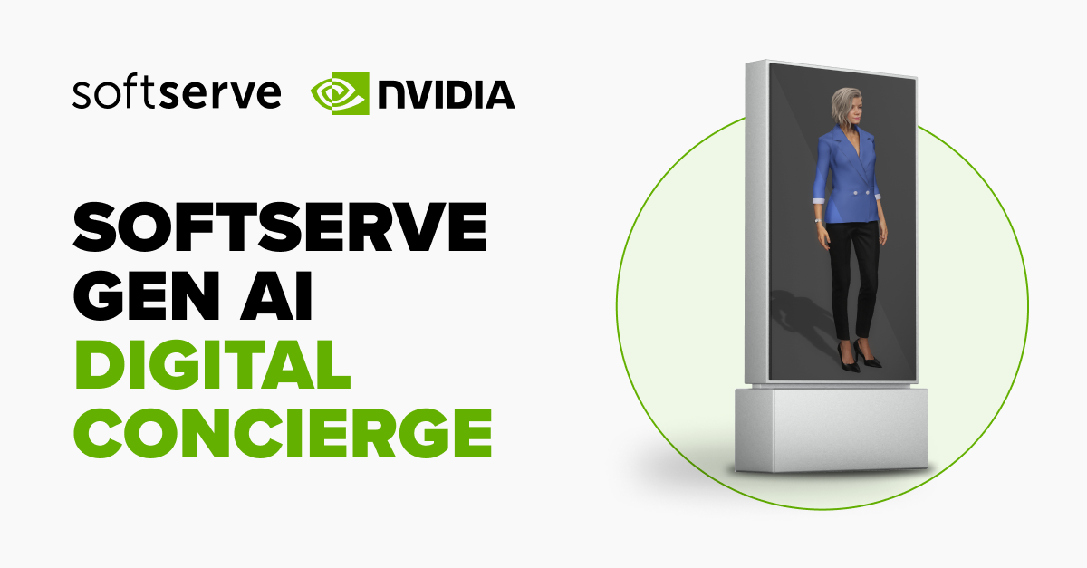 SoftServe Digital Concierge Accelerated by NVIDIA AI Blueprints and NVIDIA Avatar Cloud Engine (ACE)